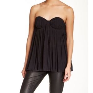 Alice + Olivia | Tops | Alice Olivia Jobe Strapless Silk Bustier Blouse ...